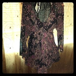 Simply Irresistible | Tops | Tie Upfront Blouse | Poshmark